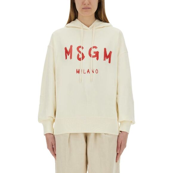 MSGM | Sweaters | Msgm Women Sweatshirt With Brushed Logo | Poshmark